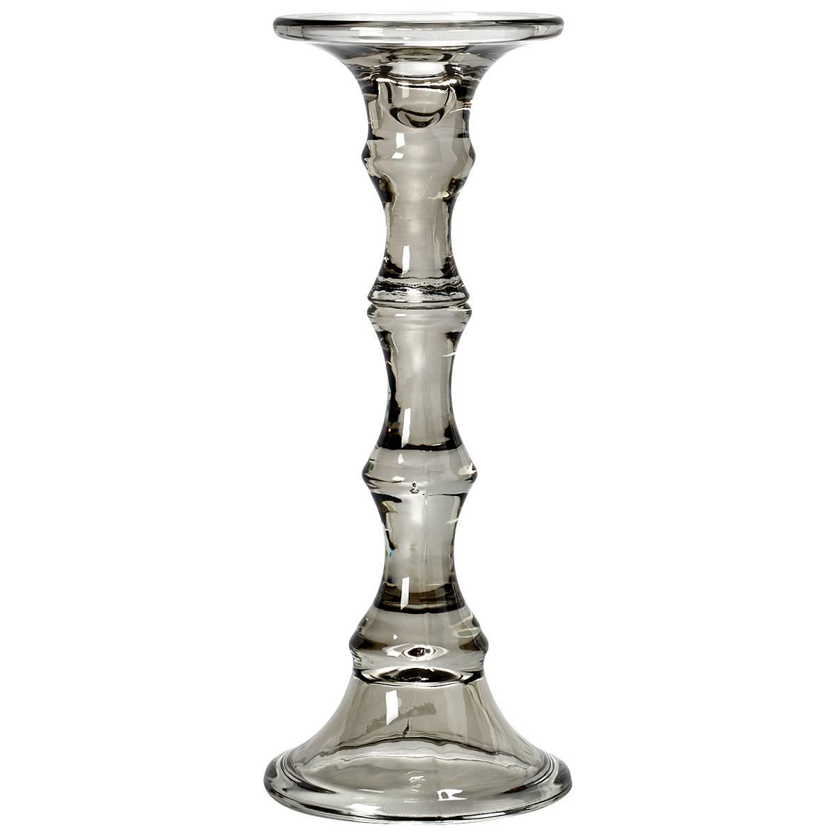 Click here for Mikasa(R) 11.75in. Glass Candle Holder - Smoke prices