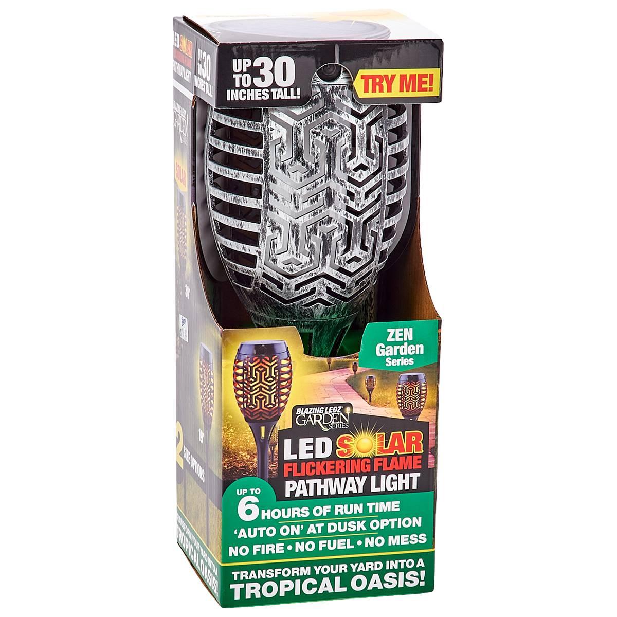 Click here for LED Solar Flickering Flame Zen Pathway Light prices