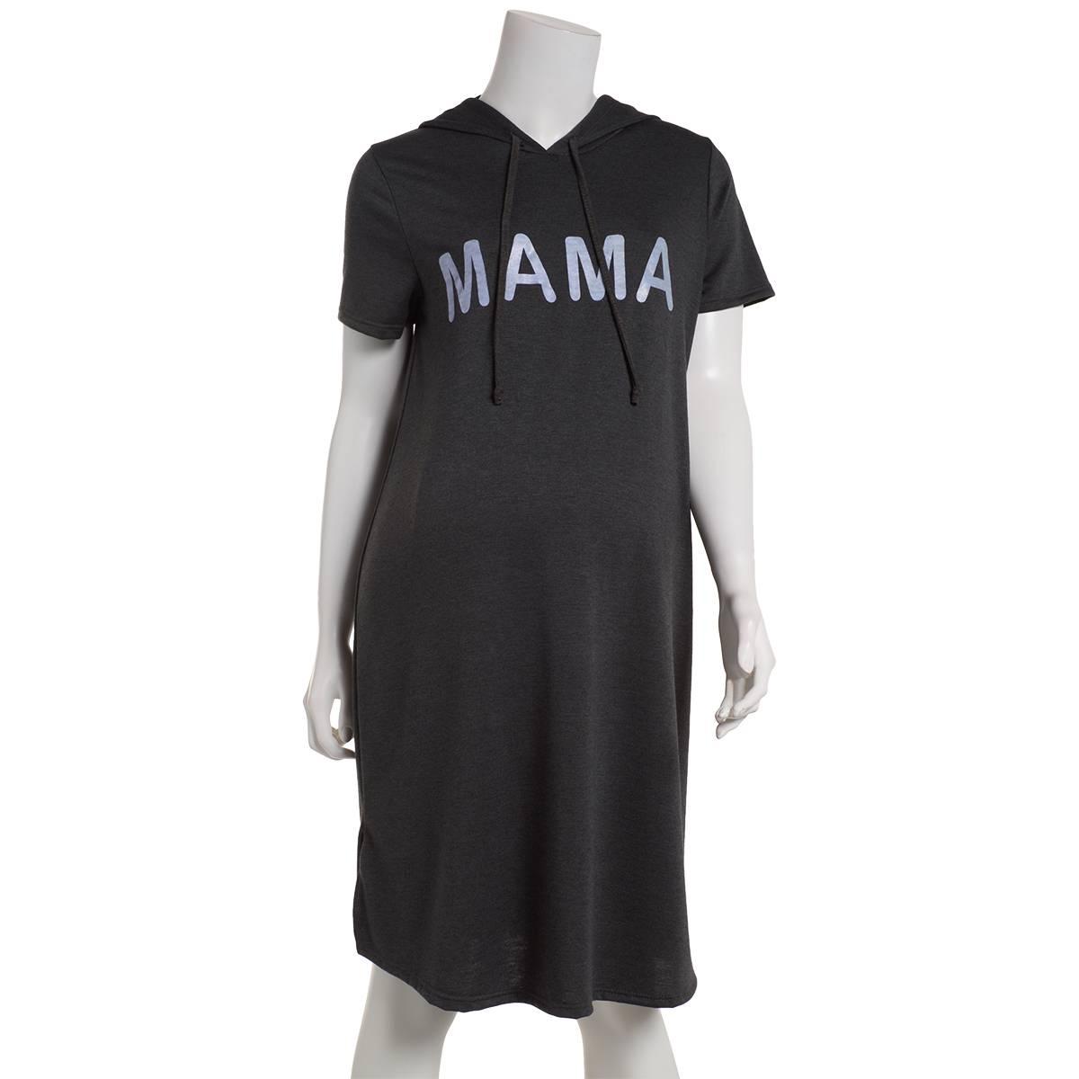 Click here for Womens Due Time Short Sleeve Hooded Terry Maternit... prices