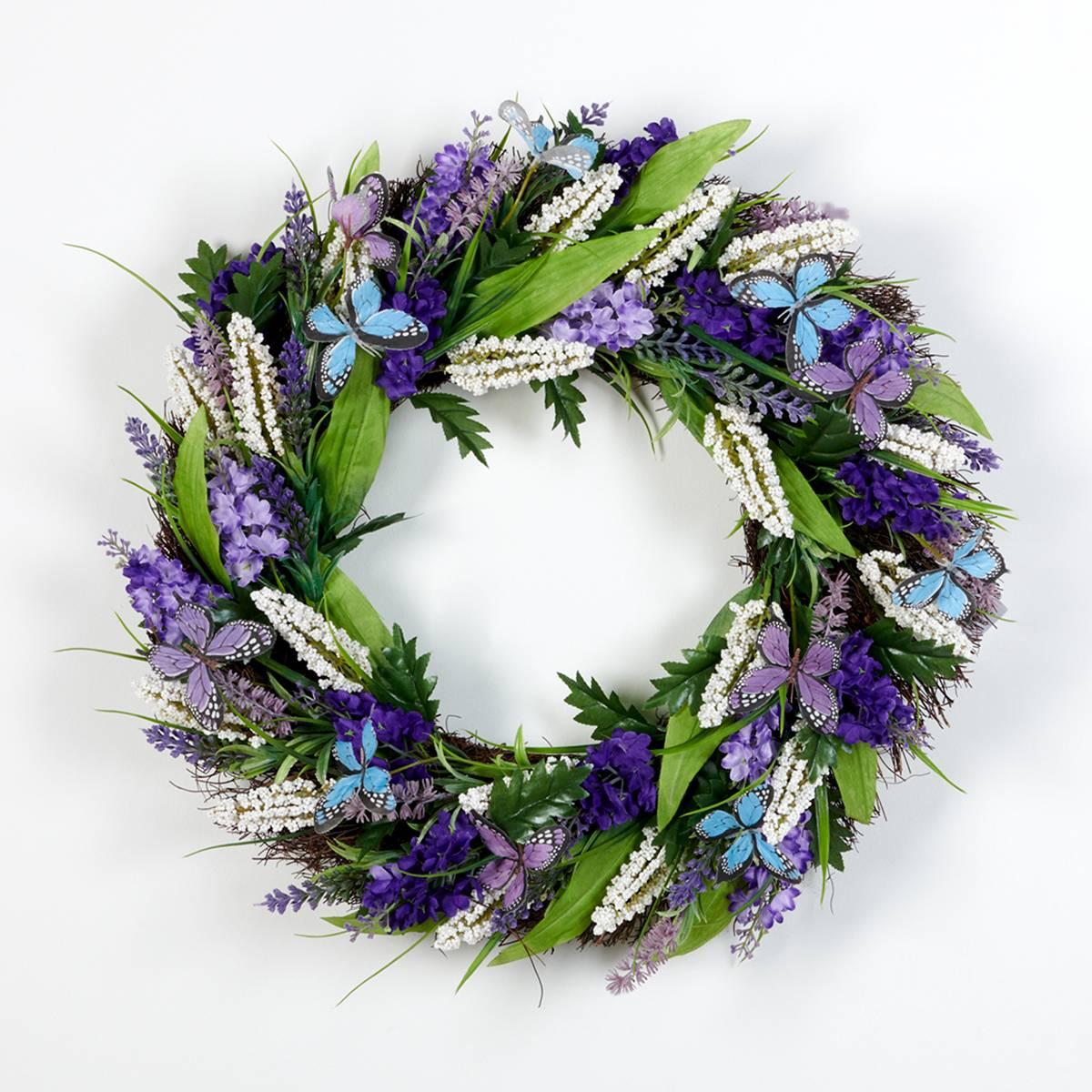 Click here for Lilac/Lavender/Butterfly/Heather Wreath prices