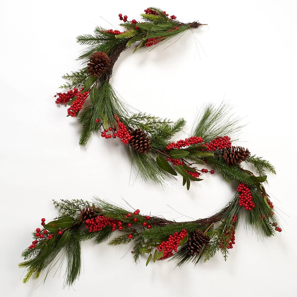 Click here for Pinecone Berry Garland - 6ft. prices
