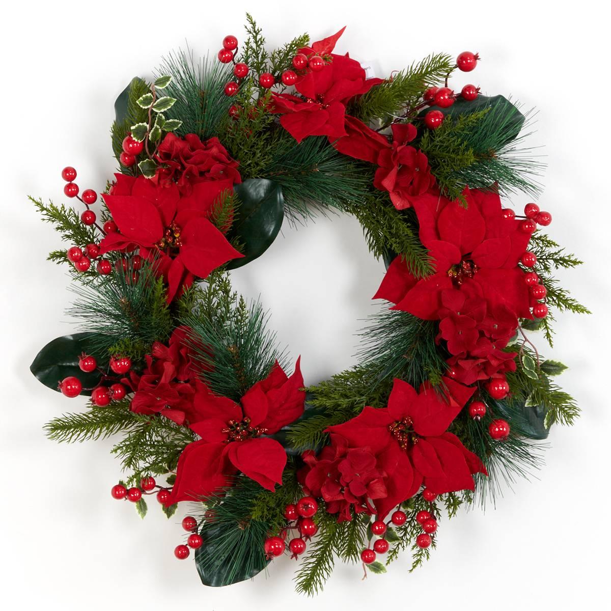 Click here for Poinsettia Wreath 24in. prices