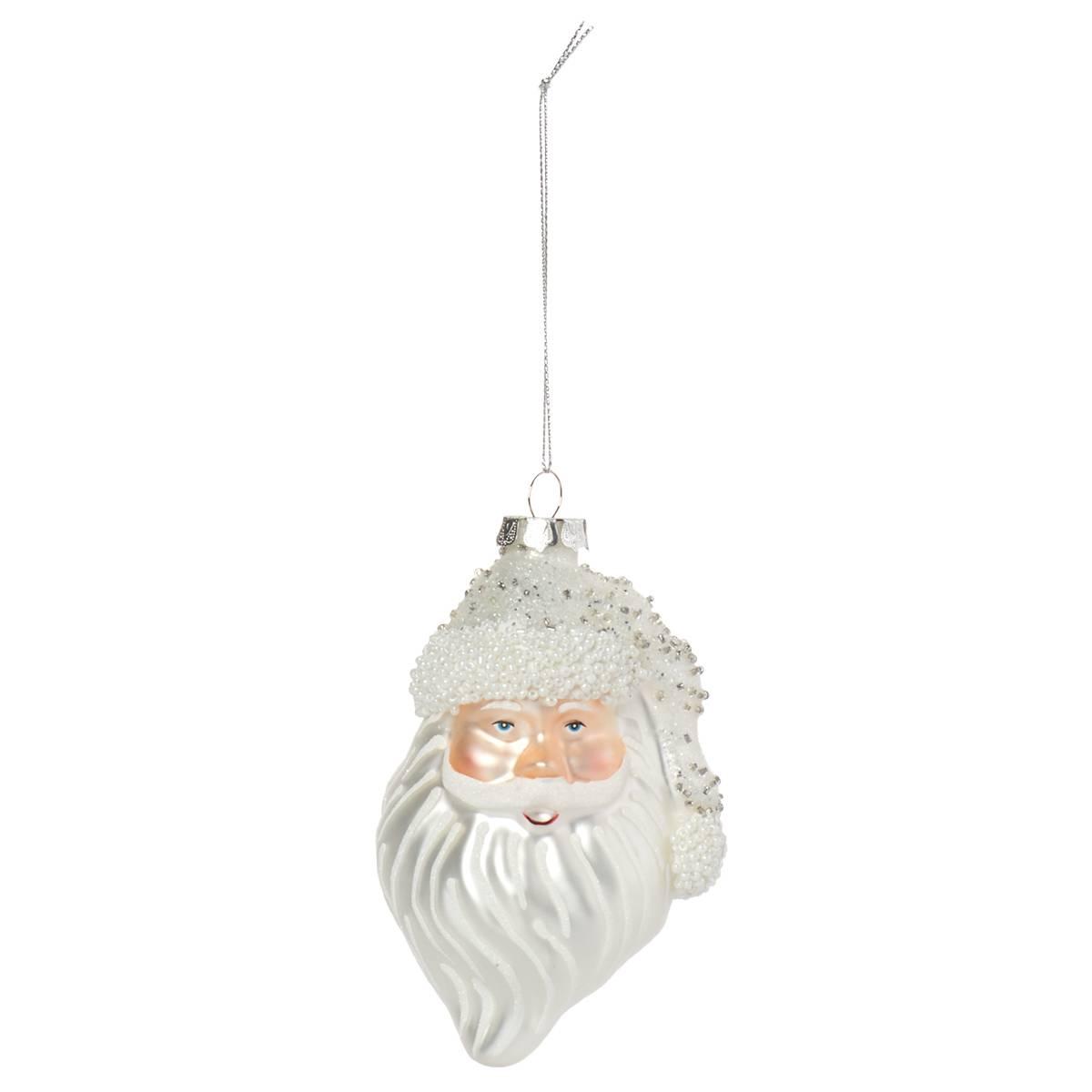 Click here for Glass Santa Claus Face Christmas Ornament prices