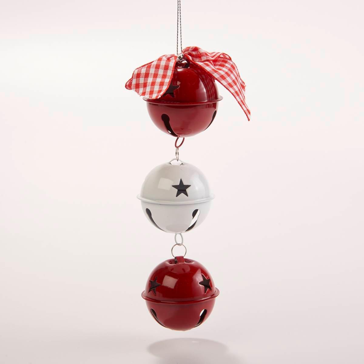 Click here for Triple Sleigh Bell Christmas Ornament w/ Buffalo C... prices