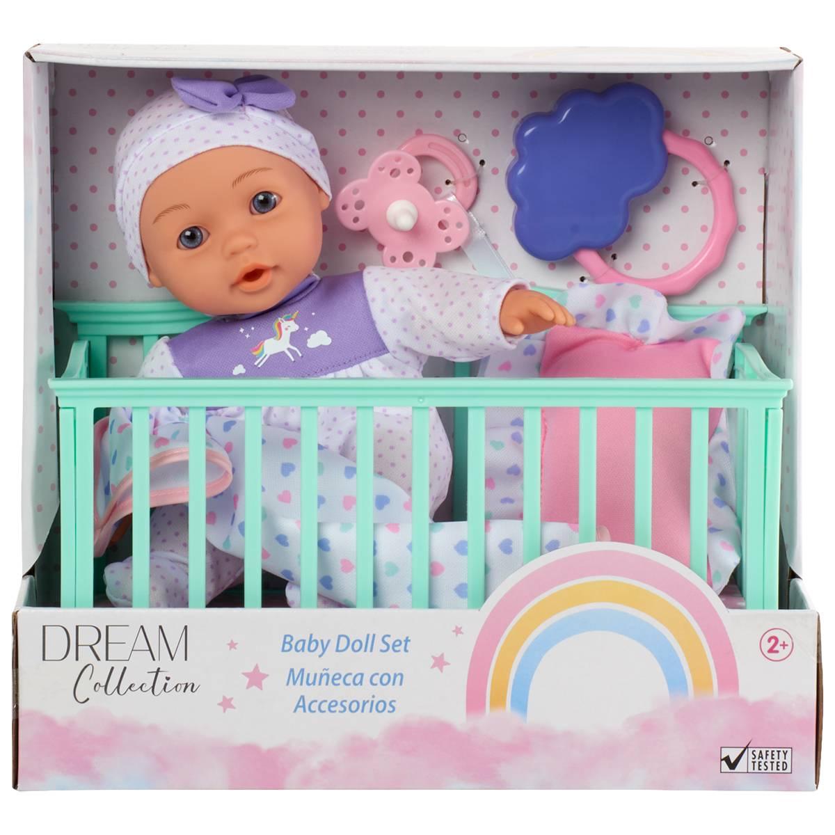Click here for Gi-Go Toys 10in. Doll Set with Crib prices