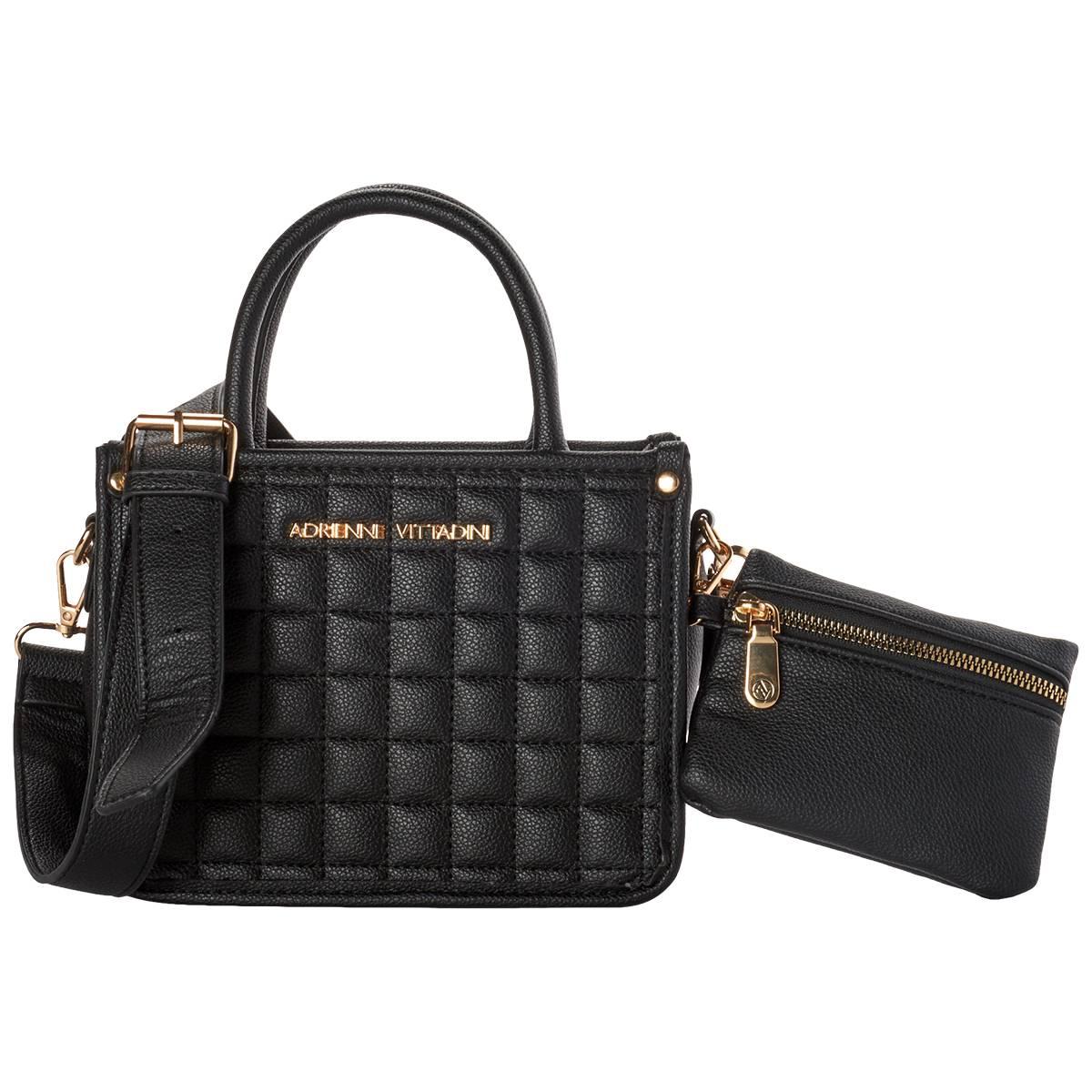 Click here for Adrienne Vittadini Chelsea Mini Quilted Satchel prices
