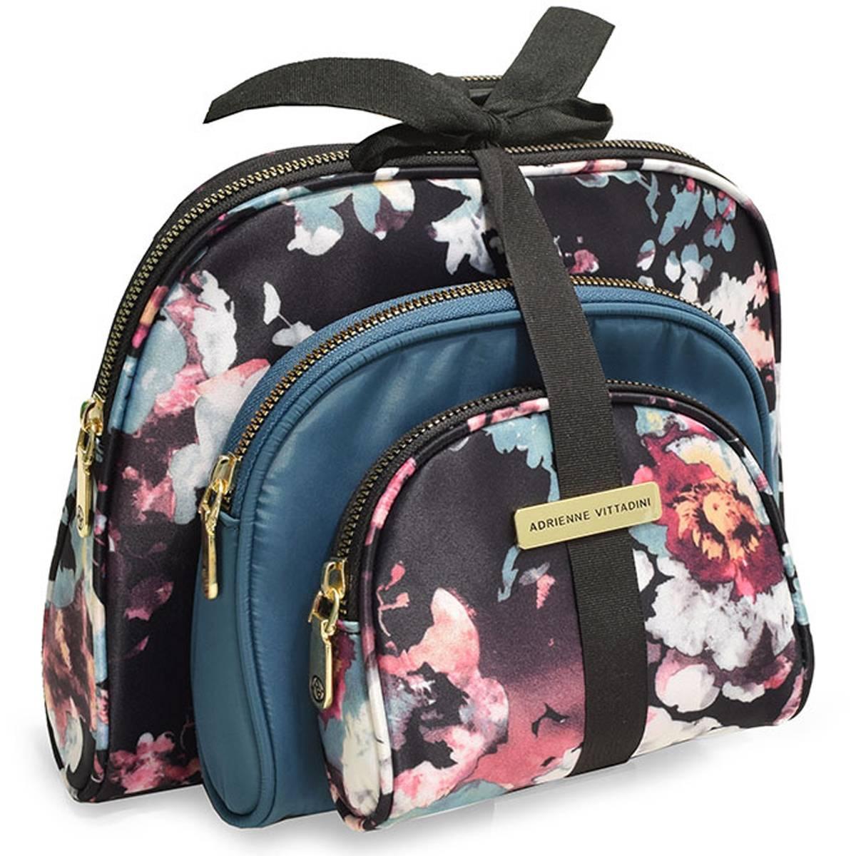 Click here for Adrienne Vittadini 3-piece Dome Cosmetic Case - Te... prices