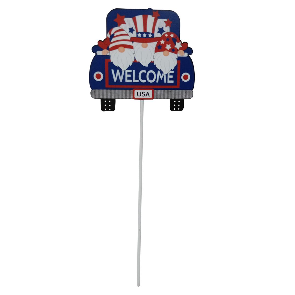 Click here for Metal Truck with Patriotic Gnomes Garden Stake prices