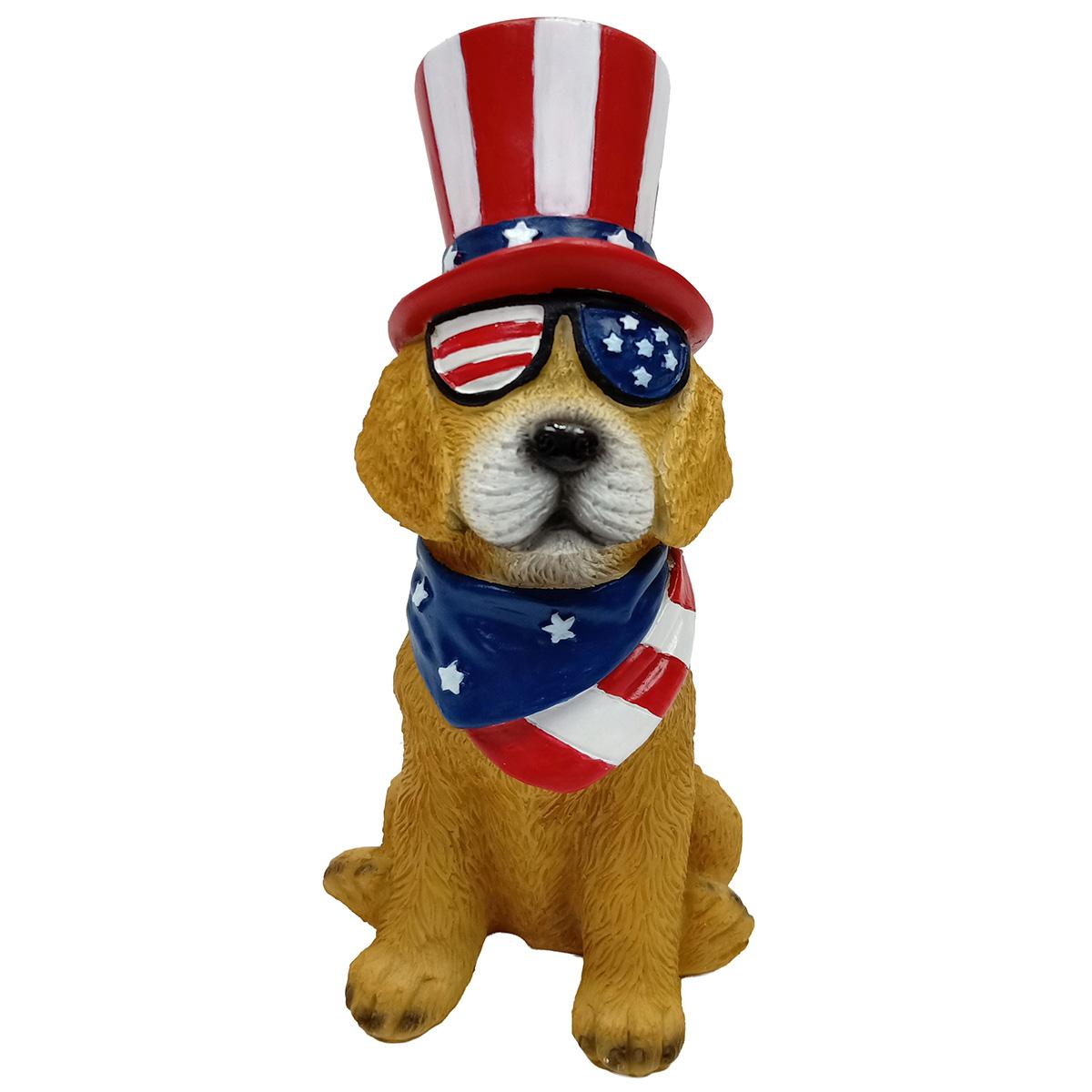 Click here for Patriotic Top Hat Dog Figurine prices