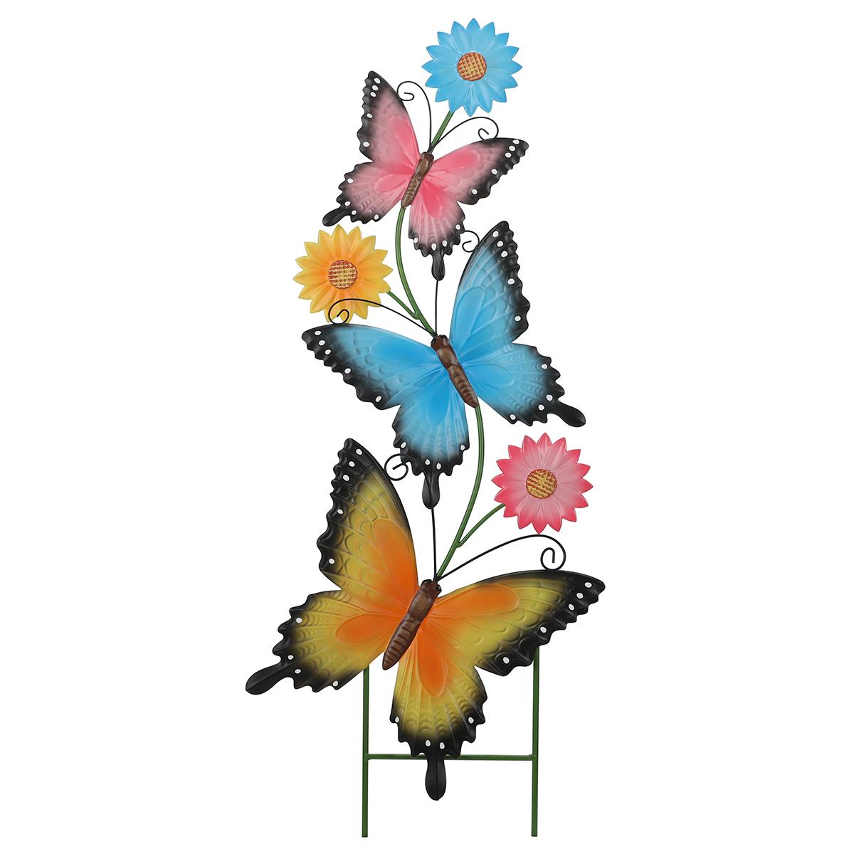 Click here for Three Butterflies & Flowers Stake prices