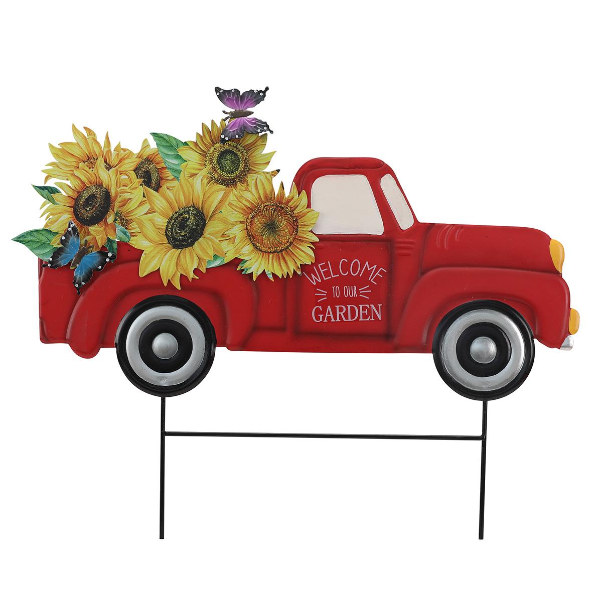 Click here for Welcome to our Garden Truck with Sunflowers & Butt... prices