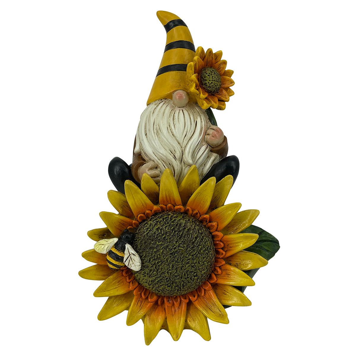 Click here for Resin Gnome Sitting on a Sunflower prices