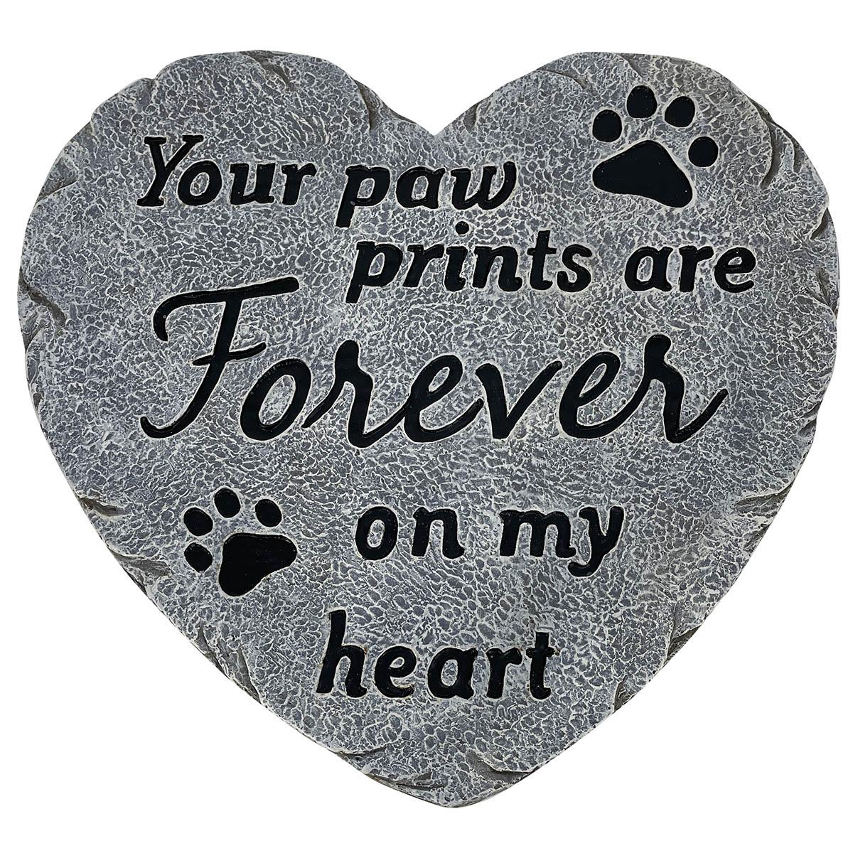 Click here for Paw Prints are Forever on My Heart Stepping Stone prices