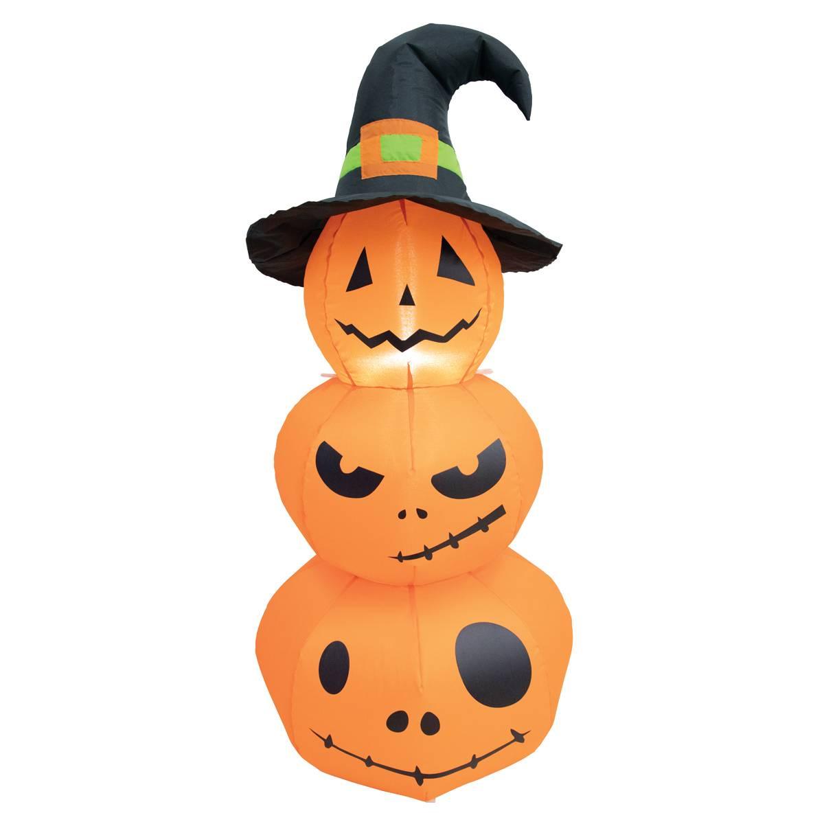 Click here for Inflatable 3.5ft. Pumpkin Stack with Witch Hat prices