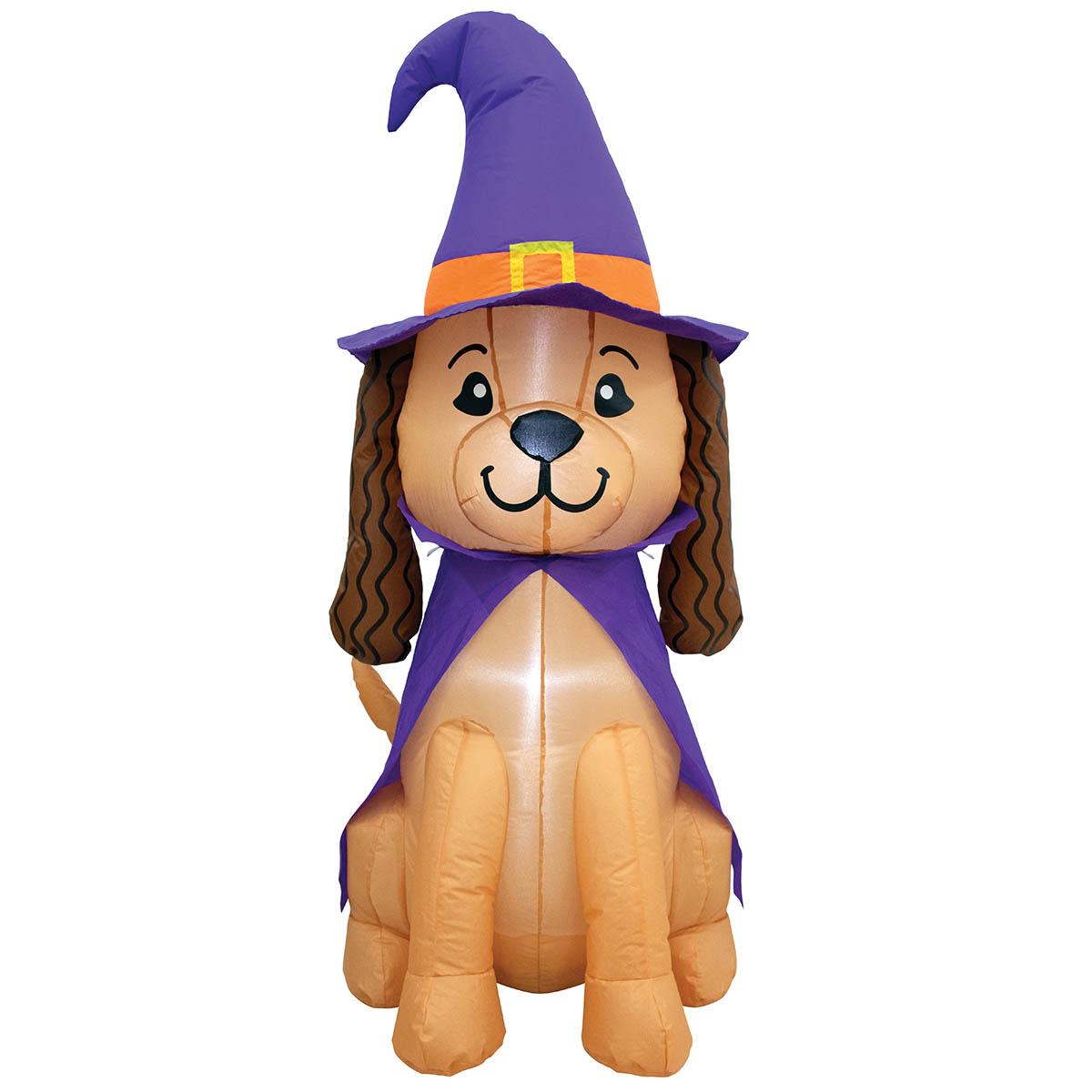 Click here for Inflatable 4ft. Dog Wearing Bow Tie and Witch Hat prices