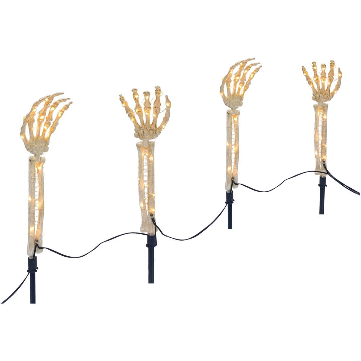 Click here for Skeleton Hands with 20 LED Microdot Warm White Lig... prices