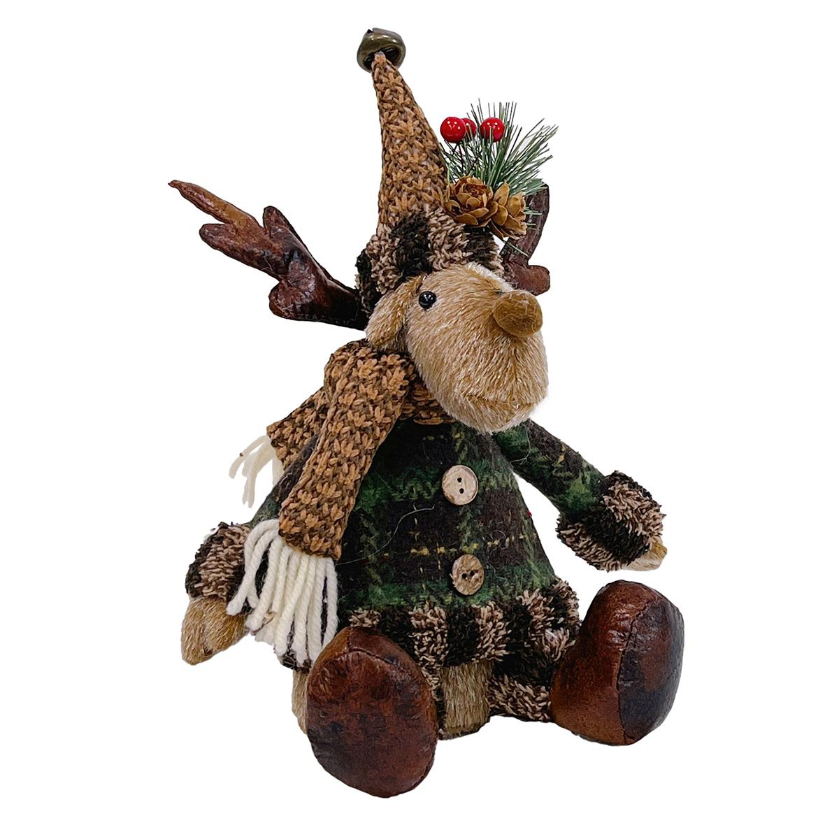 Click here for Rustic Plush Sitting Reindeer with Scarf & Hat prices