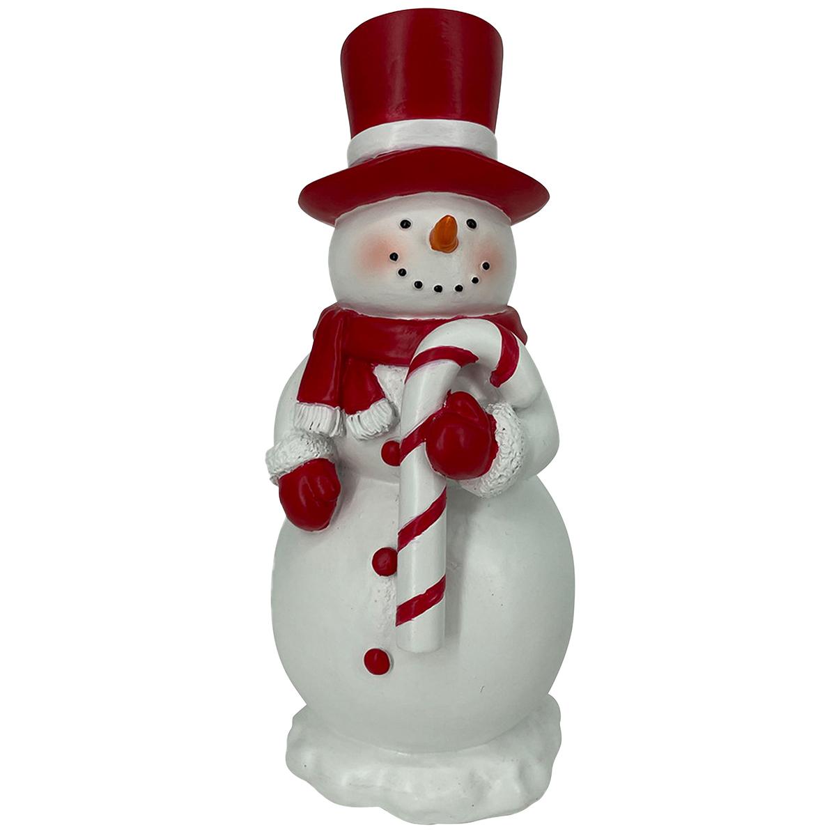 Click here for Resin Snowman with Top Hat & Candy Cane - 7.8in. prices