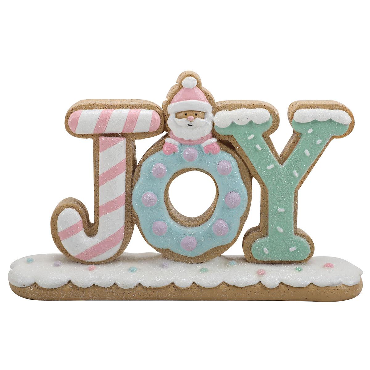 Click here for JOY with Santa Cookie Tabletop Sign prices