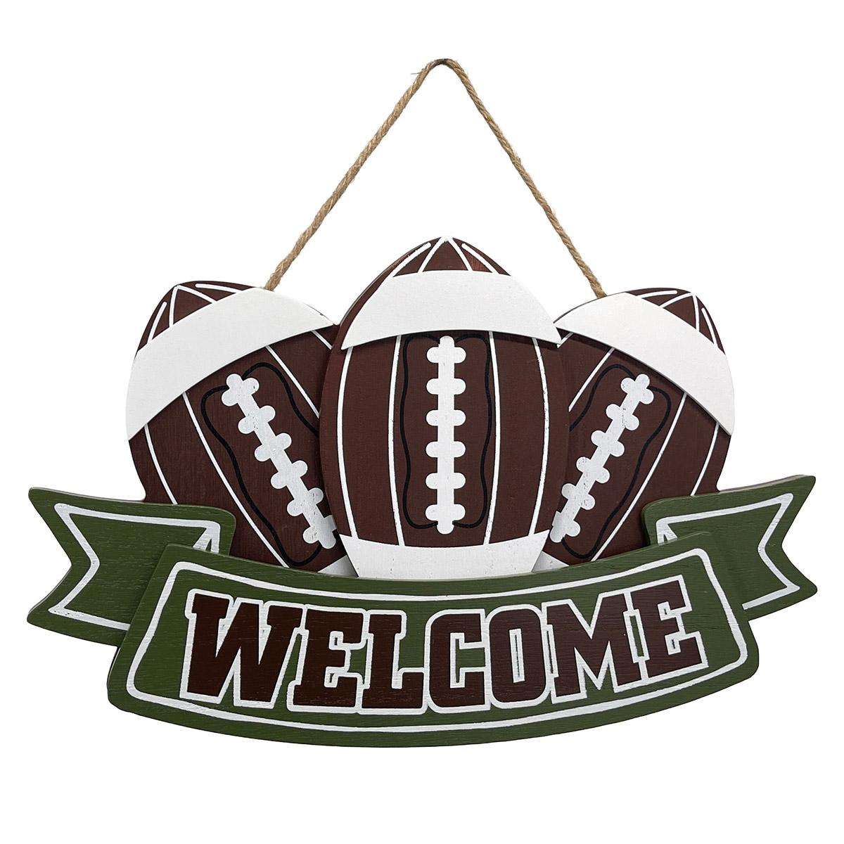 Click here for Football Wall Hanging with Welcome Text prices