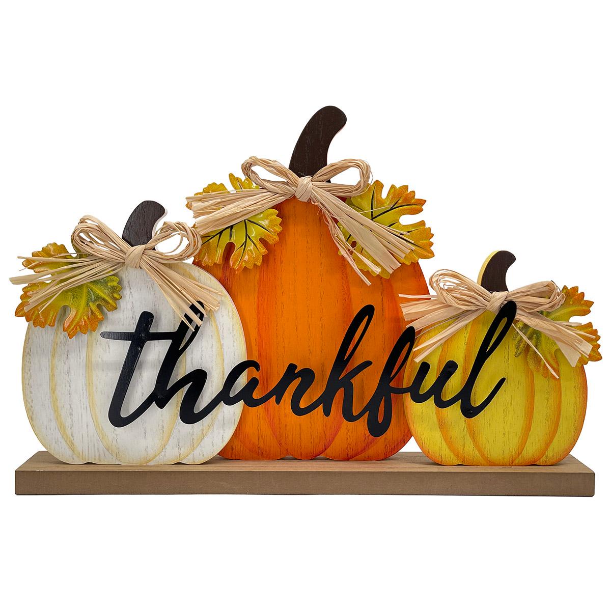 Click here for Thankful Decor with Pumpkins & Leaves prices