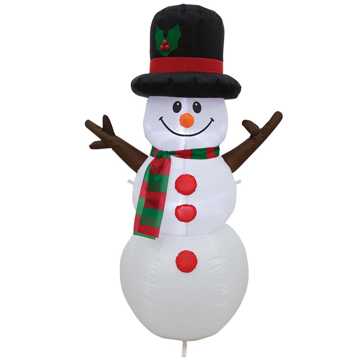 Click here for Inflatable 4ft. Snowman with Top Hat and Scarf prices