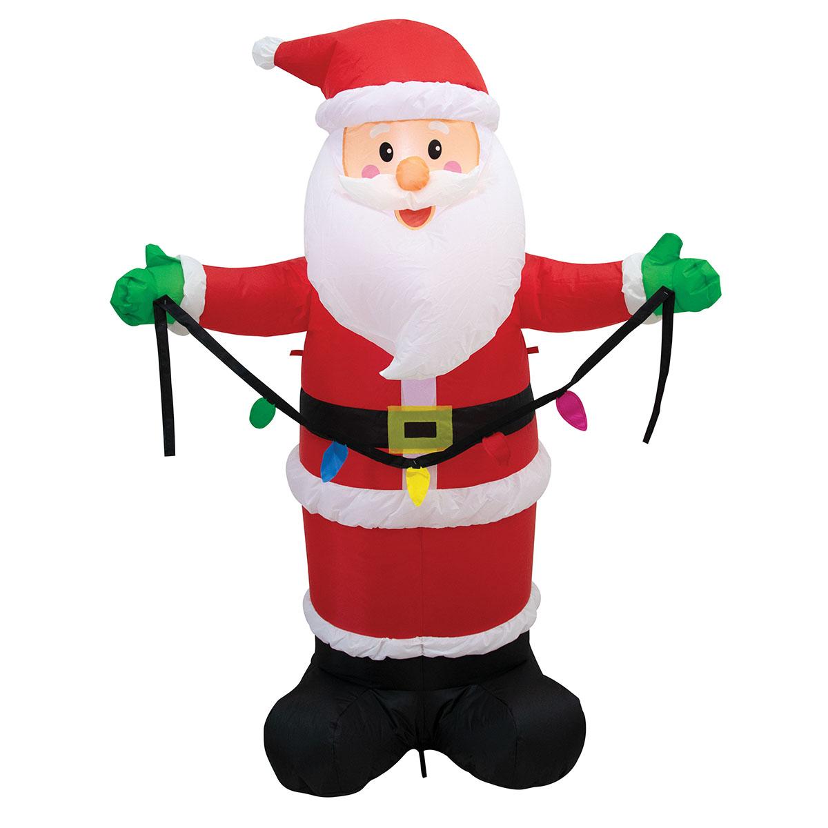 Click here for Inflatable 4ft. Santa with Light String prices