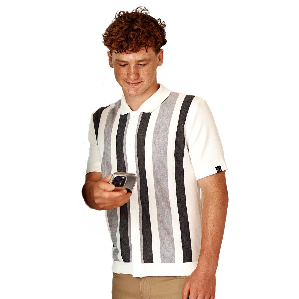 Click here for Young Mens Modern Culture Joaquin Knit Button Down... prices