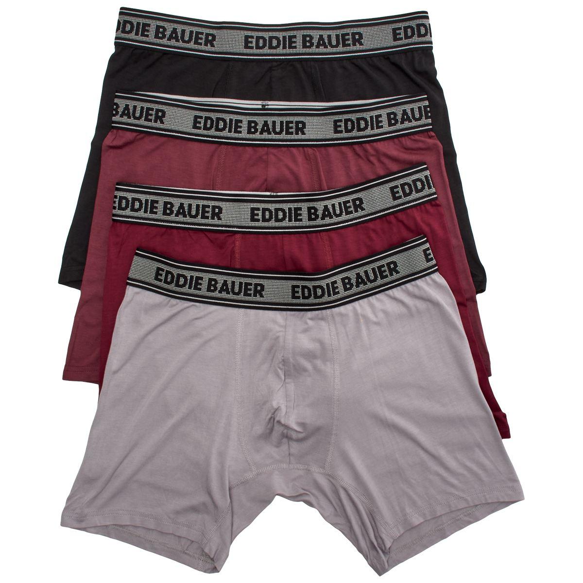 Click here for Mens Eddie Bauer(R) 4pk. Microfiber Boxer Briefs -... prices