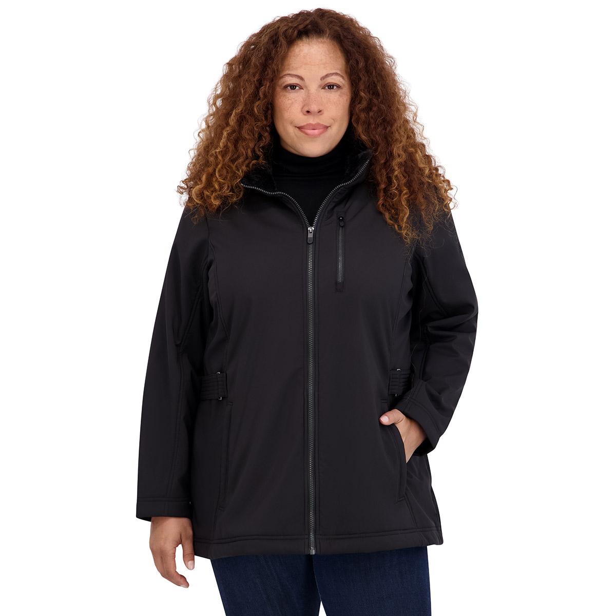Click here for Plus Size ZeroXposur Faye Softshell Anorak Jacket... prices