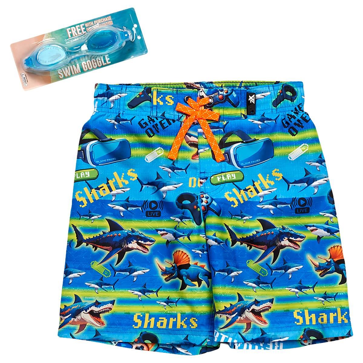 Click here for Boys (8-20) ZeroXposur Gamer Board Shorts & Goggle... prices