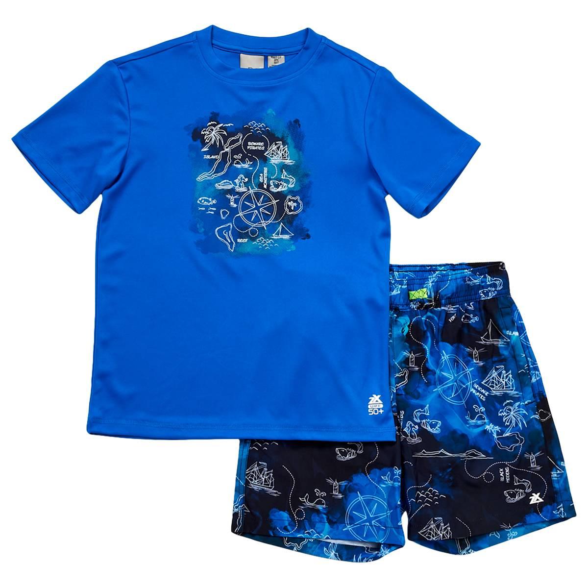 Click here for Boys (8-20) ZeroXposur Voyage 2 pc. Swim Set - Blu... prices