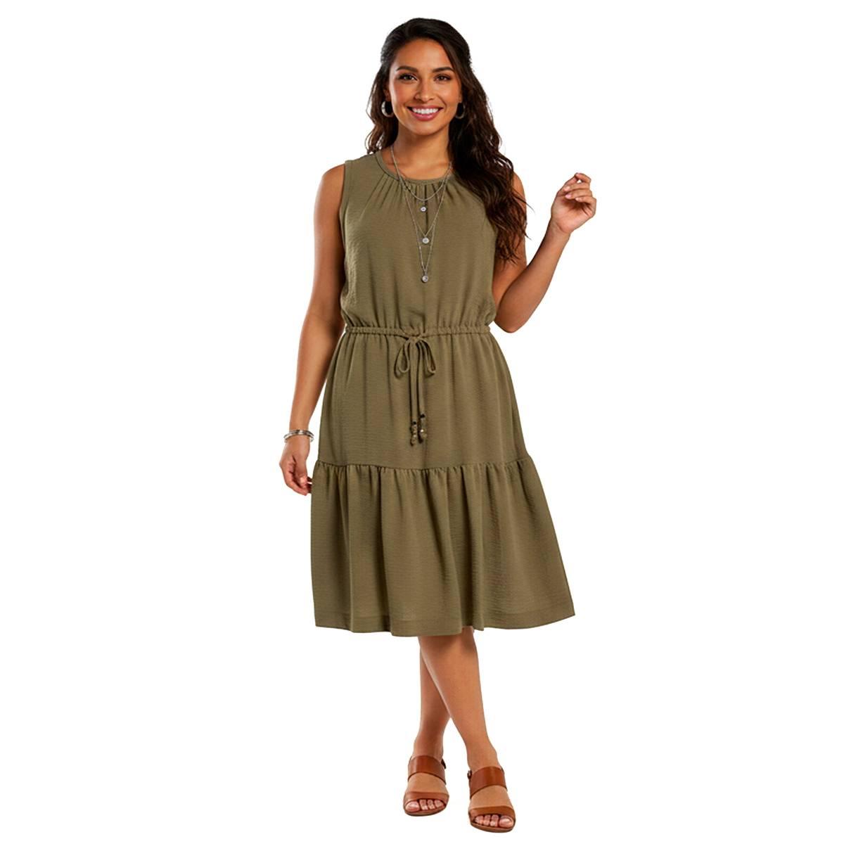 Click here for Womens Calvin Klein Sleeveless Aerowash Drawstring... prices