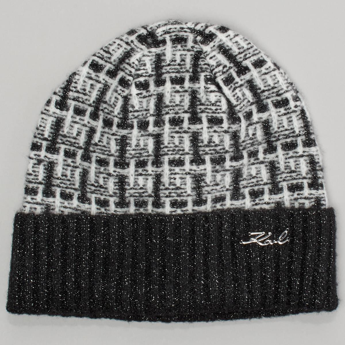 Click here for Womens Karl Lagerfeld Tweed Shine Beanie prices