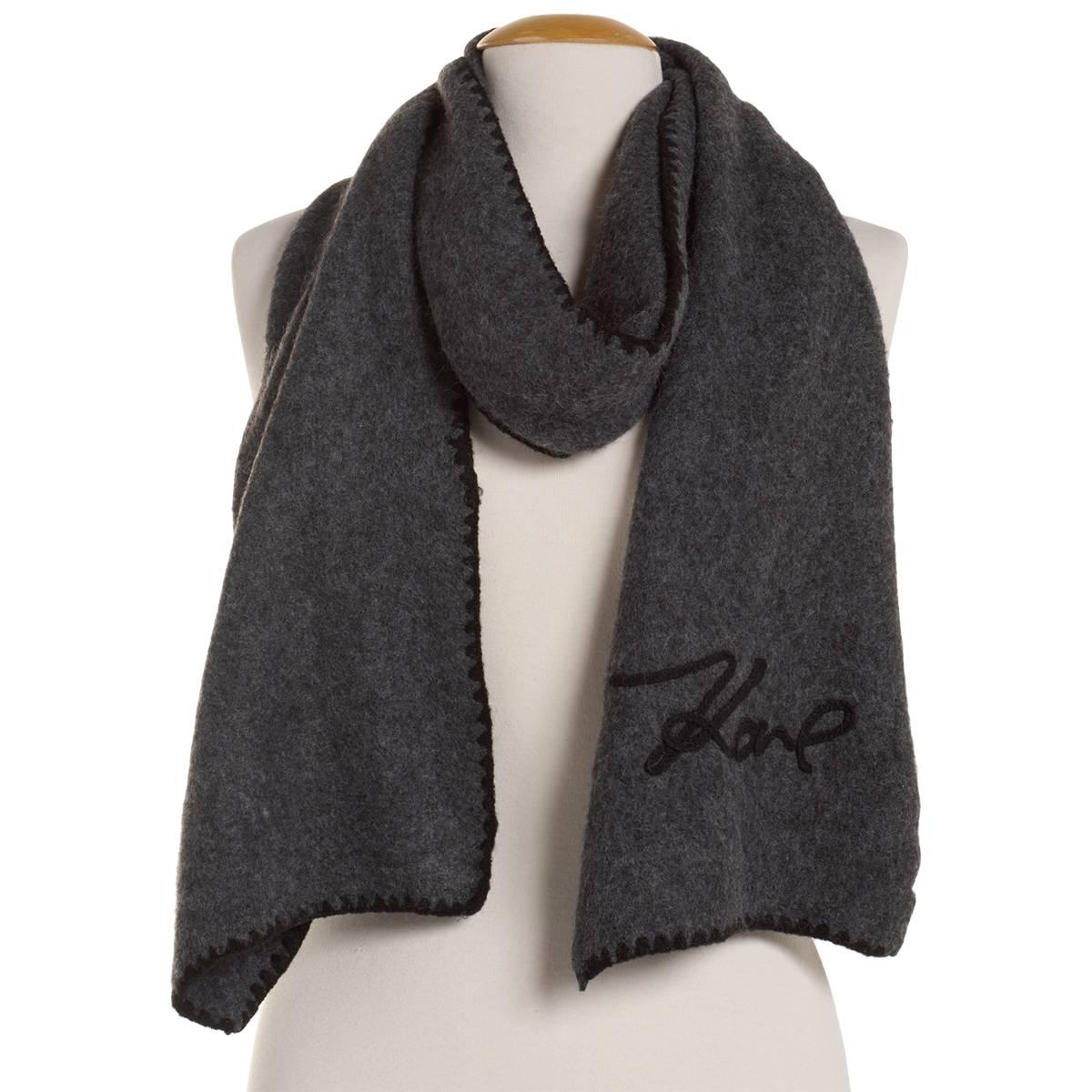 Click here for Womens Karl Lagerfeld Whipstitch Scarf prices