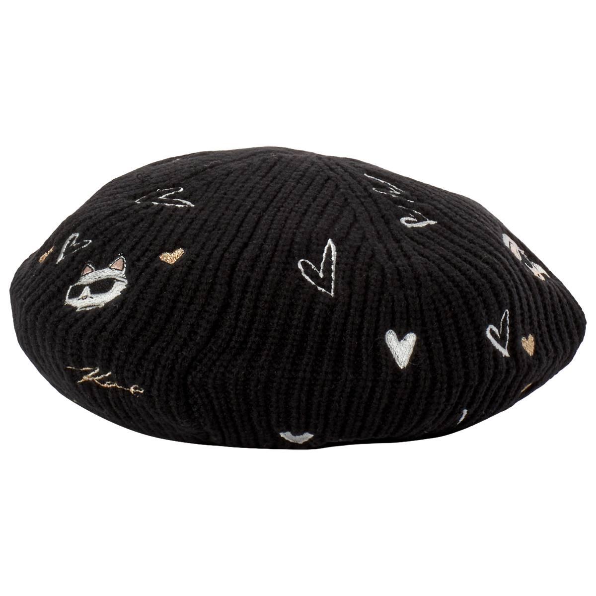 Click here for Womens Karl Lagerfeld Icons Knit Beret prices