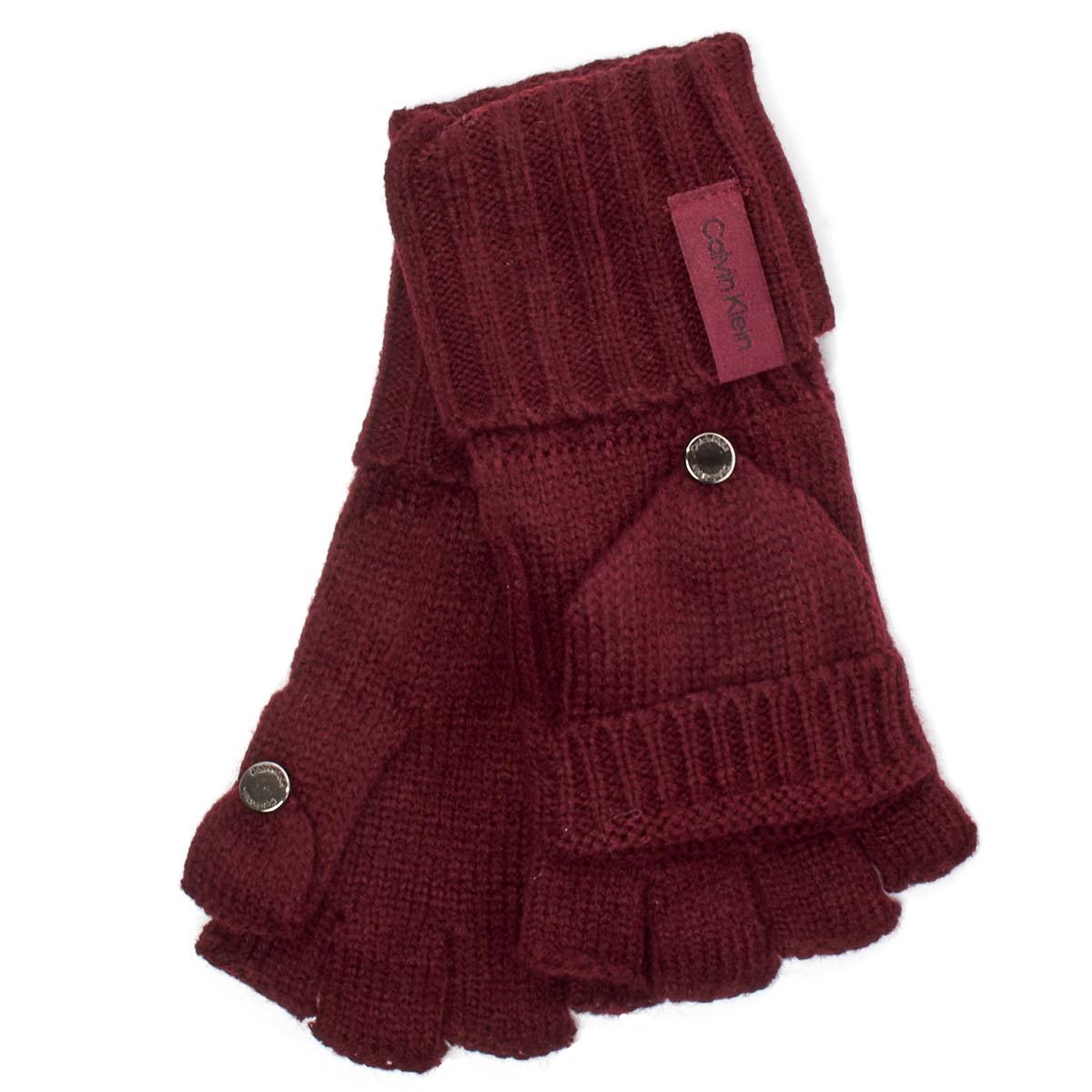Click here for Womens Calvin Klein Knit Fingerless Flip Gloves prices
