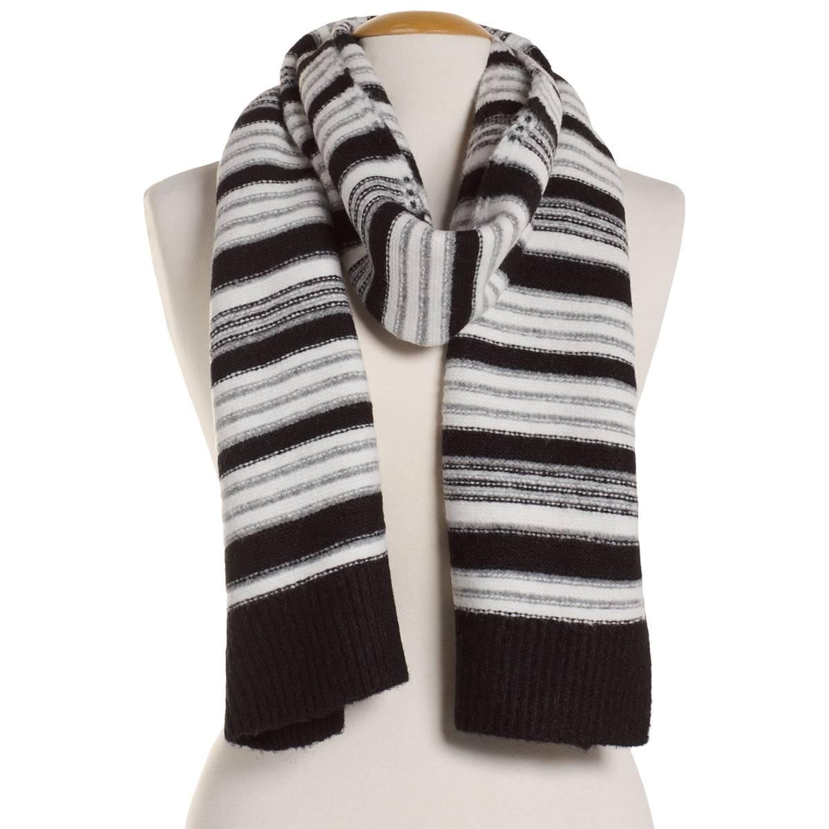 Click here for Womens Calvin Klein Textured Striped Scarf prices