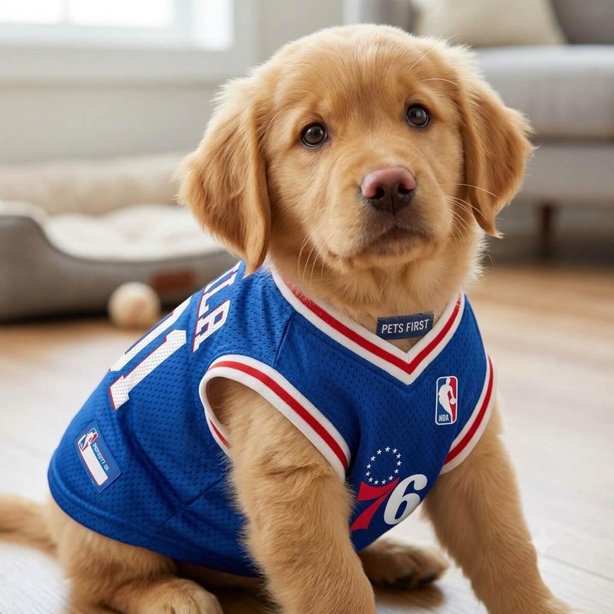 Click here for NBA Philadelphia 76ers Mesh Pet Jersey prices