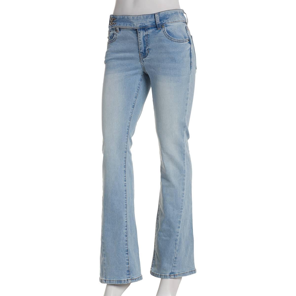 Click here for Juniors Celebrity Pink Low Rise Extend Tab Bootcut... prices