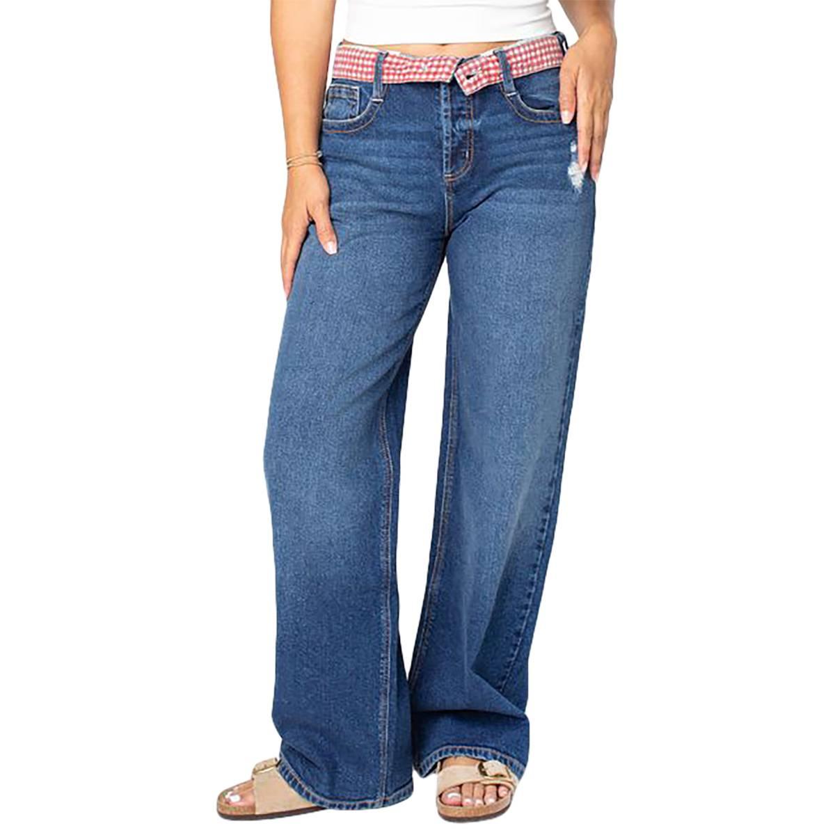 Click here for Juniors Celebrity Pink Low Rise Fold Over Baggy Wi... prices
