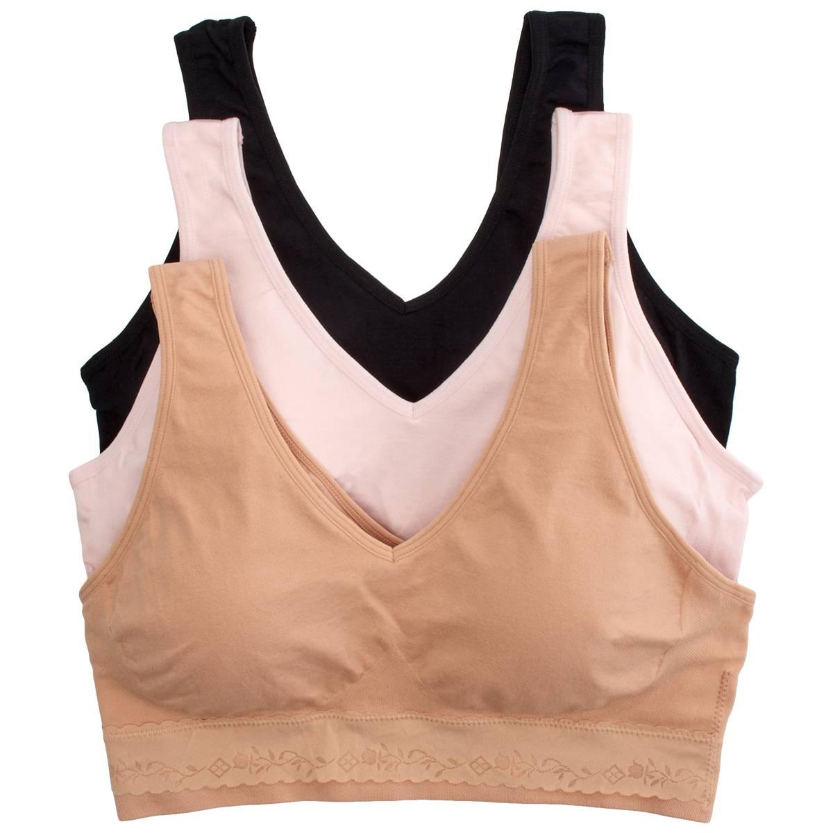 Click here for Plus Size Gloria Vanderbilt 3pk. Bralette Bras 3PK... prices