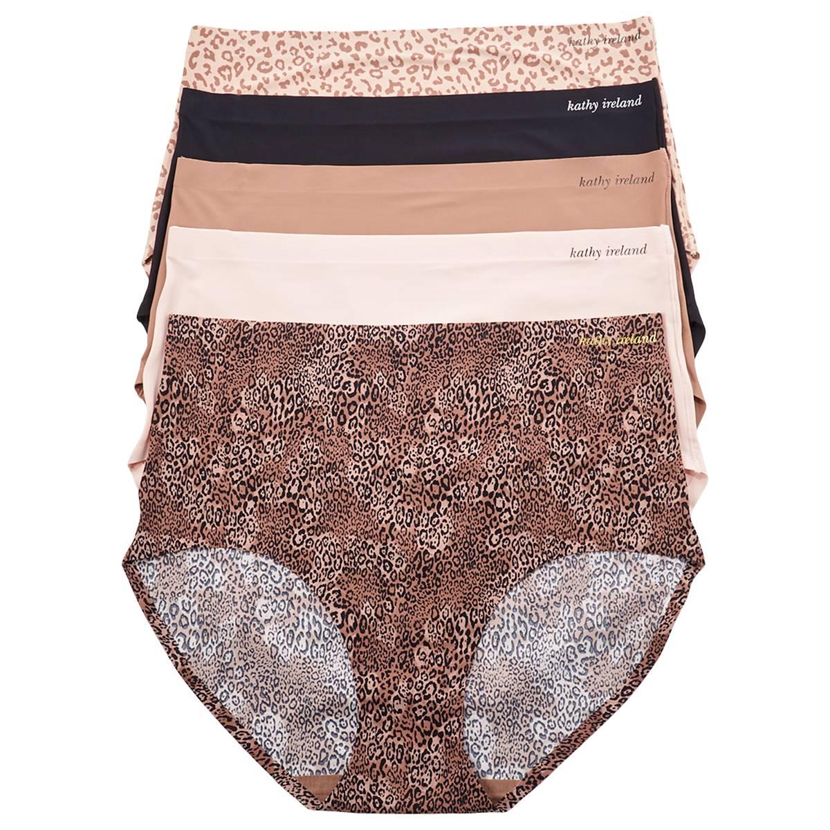 Click here for Plus Size Kathy Ireland Laser Brief Panties - 5PKB... prices