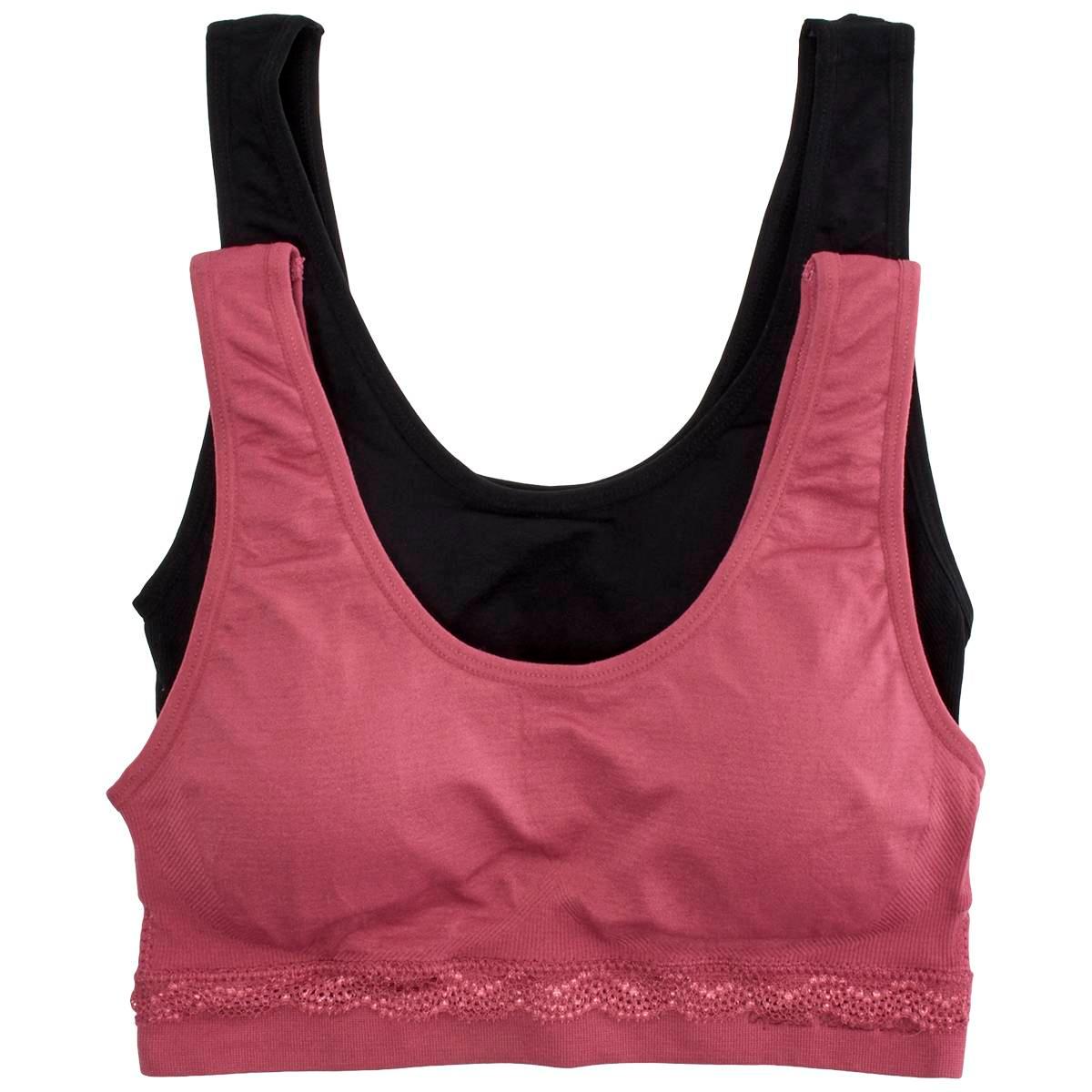 Click here for Womens Gloria Vanderbilt 2pk. Lace Trim Bralette B... prices