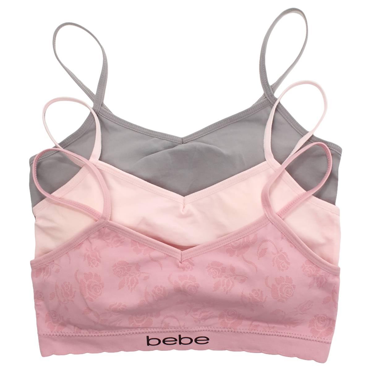 Click here for Girls (7-16) Bebe 3pk. Jacquard Floral & Solid Bra... prices