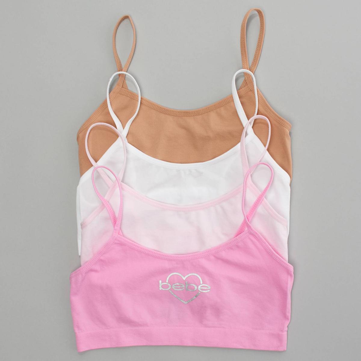Click here for Girls (7-16) Bebe 4pk. Solid Heart Logo Seamless B... prices