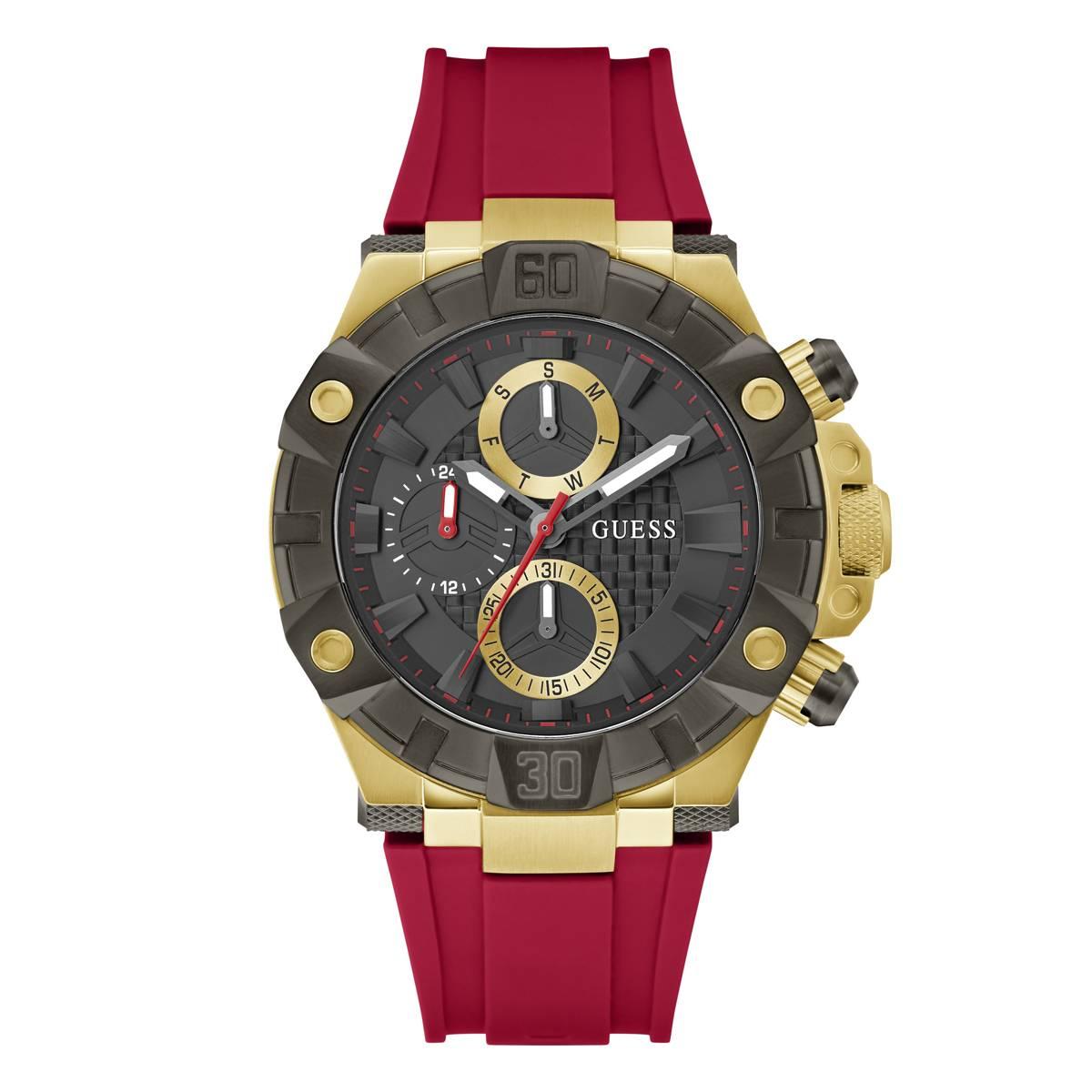 Click here for Mens GUESS Watches(R) Multi-Function Silicone Watc... prices