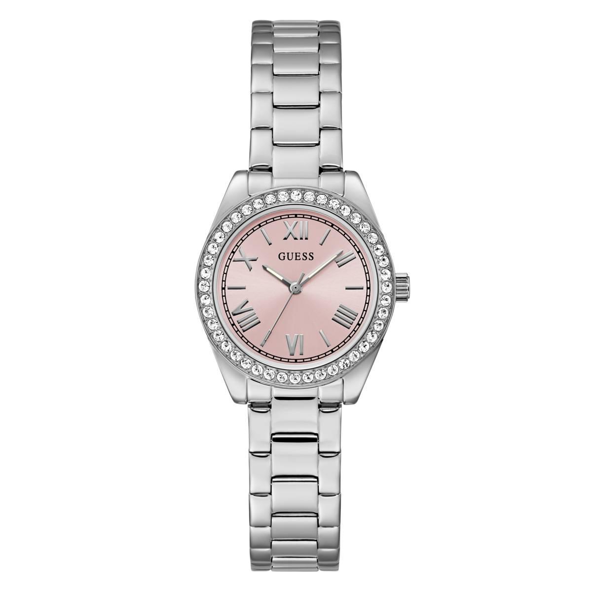 Click here for Womens GUESS Silver Tone Analog Watch - GW0841L4 prices