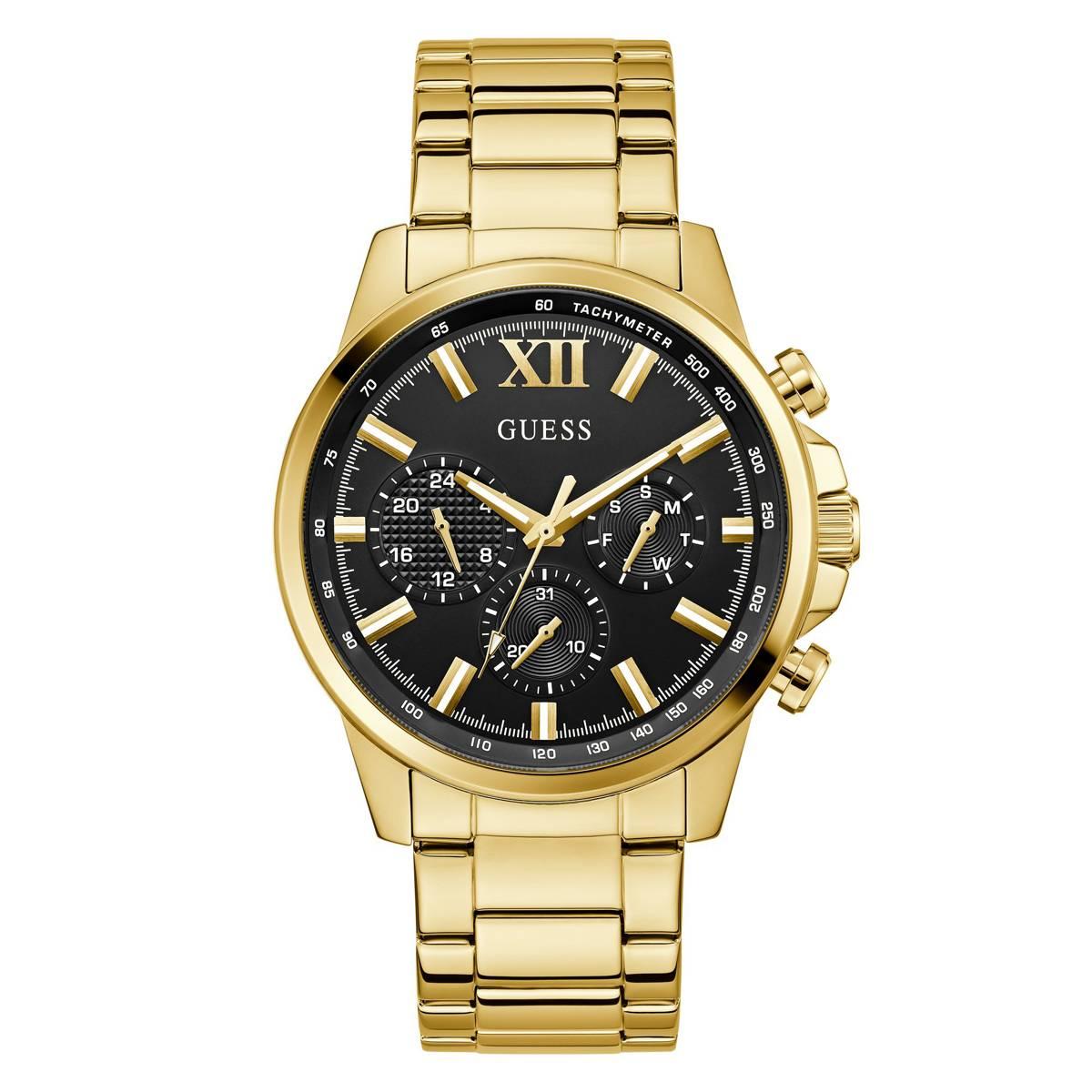 Click here for Mens GUESS Gold Tone Multi-Function Watch - GW0900... prices