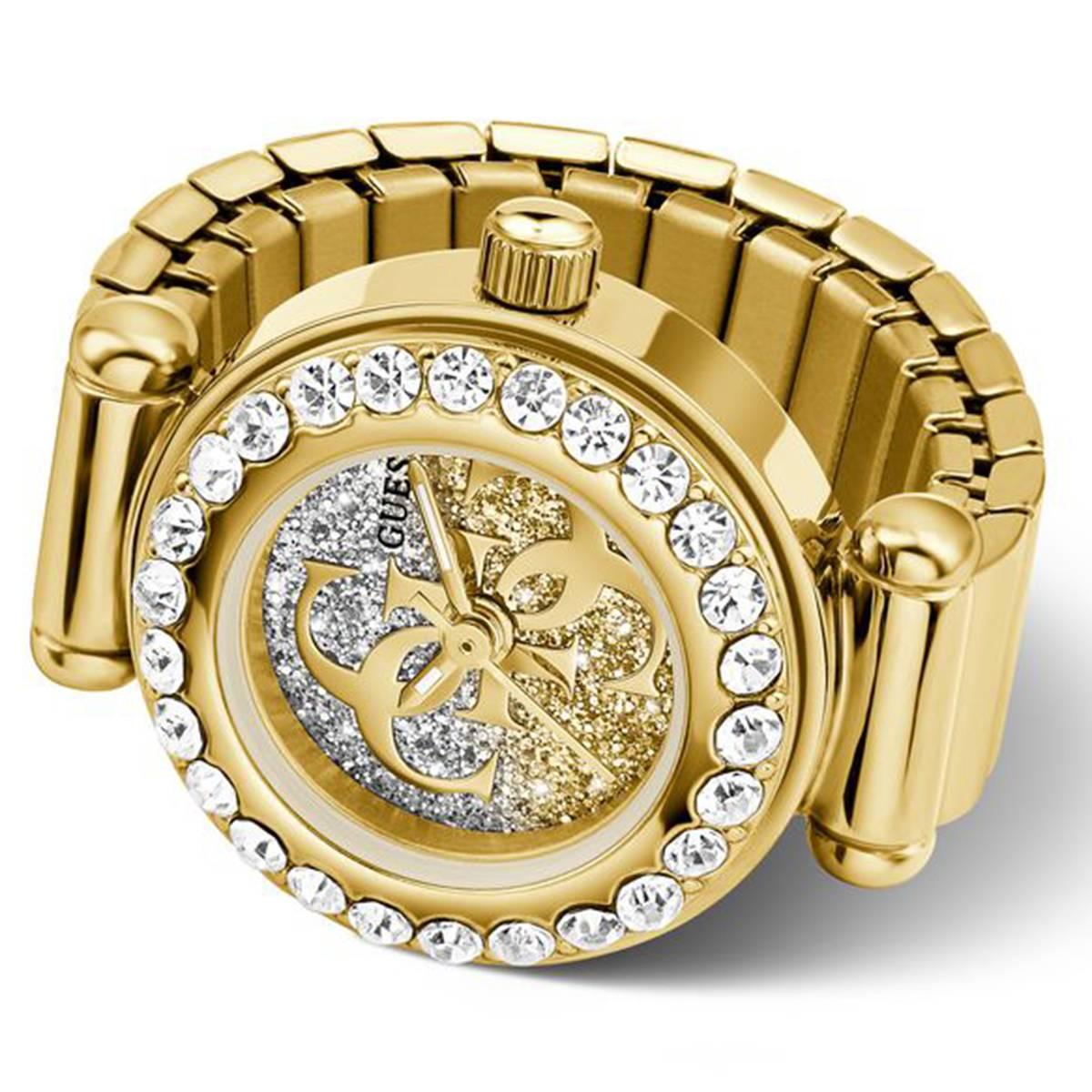 Click here for Womens Guess Ombre Glitz Dial Ring Watch - GW1022L... prices